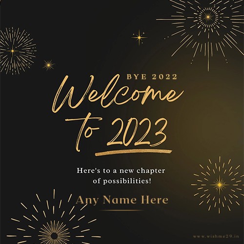Bye Bye 2022 Welcome 2025 Wishes Images With Name